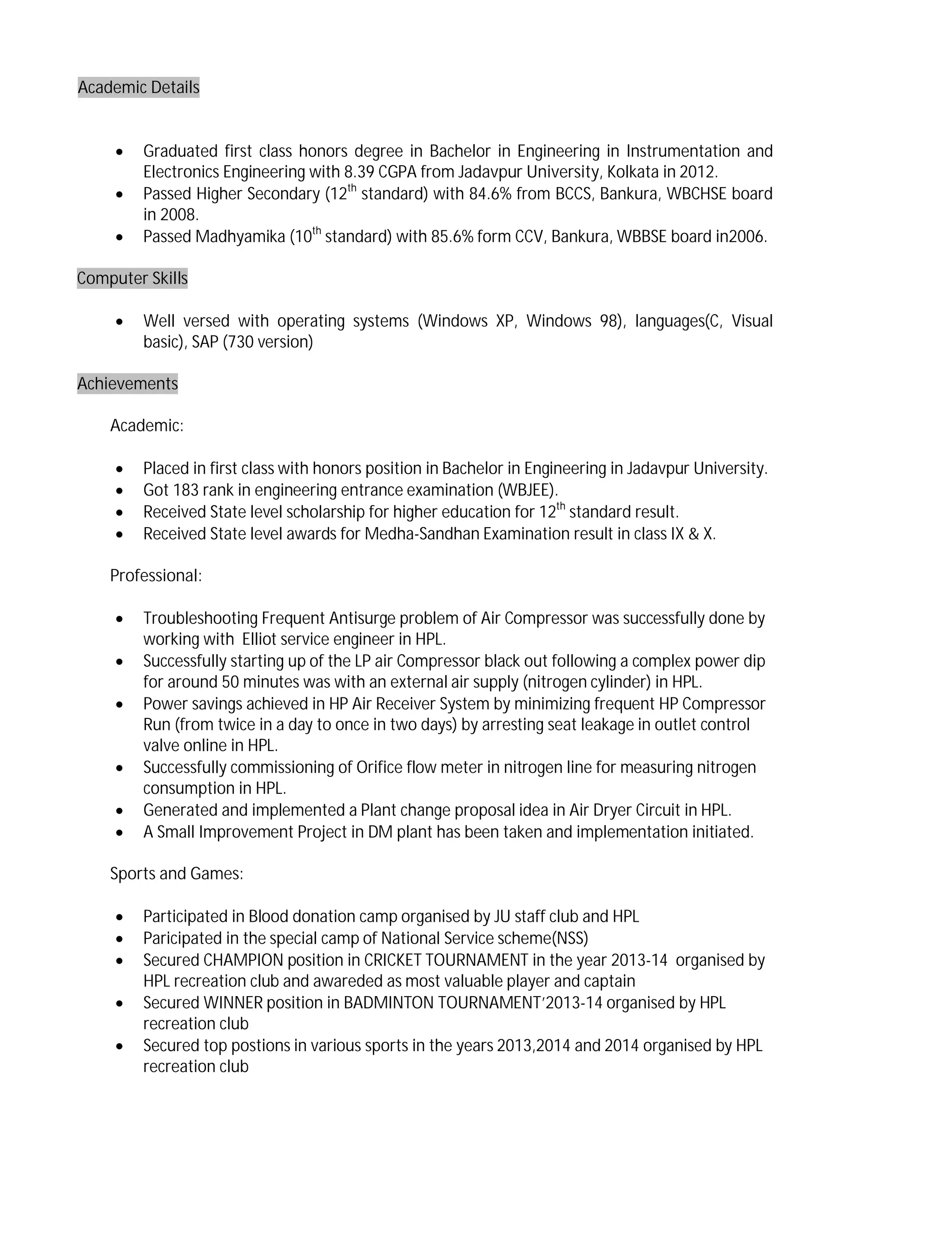 Resume | PDF