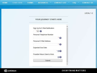 Maternity Leave Website Presentation | PPTX