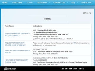 Maternity Leave Website Presentation | PPTX