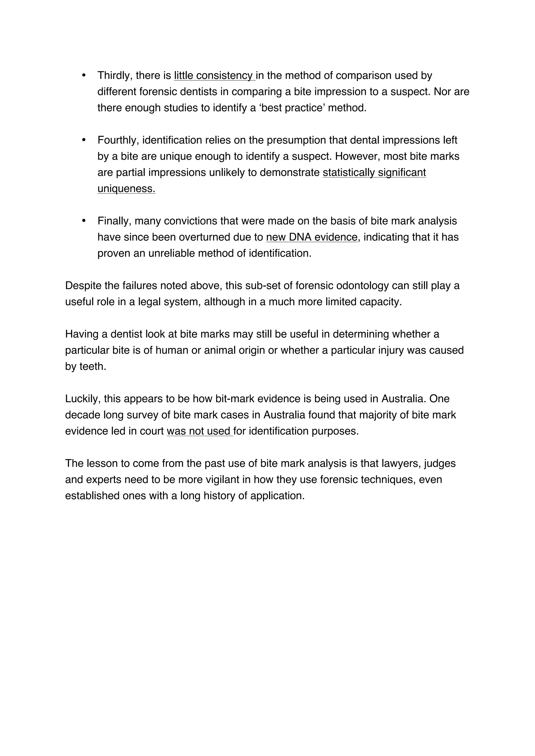 BITE MARK ANALYSIS | PDF