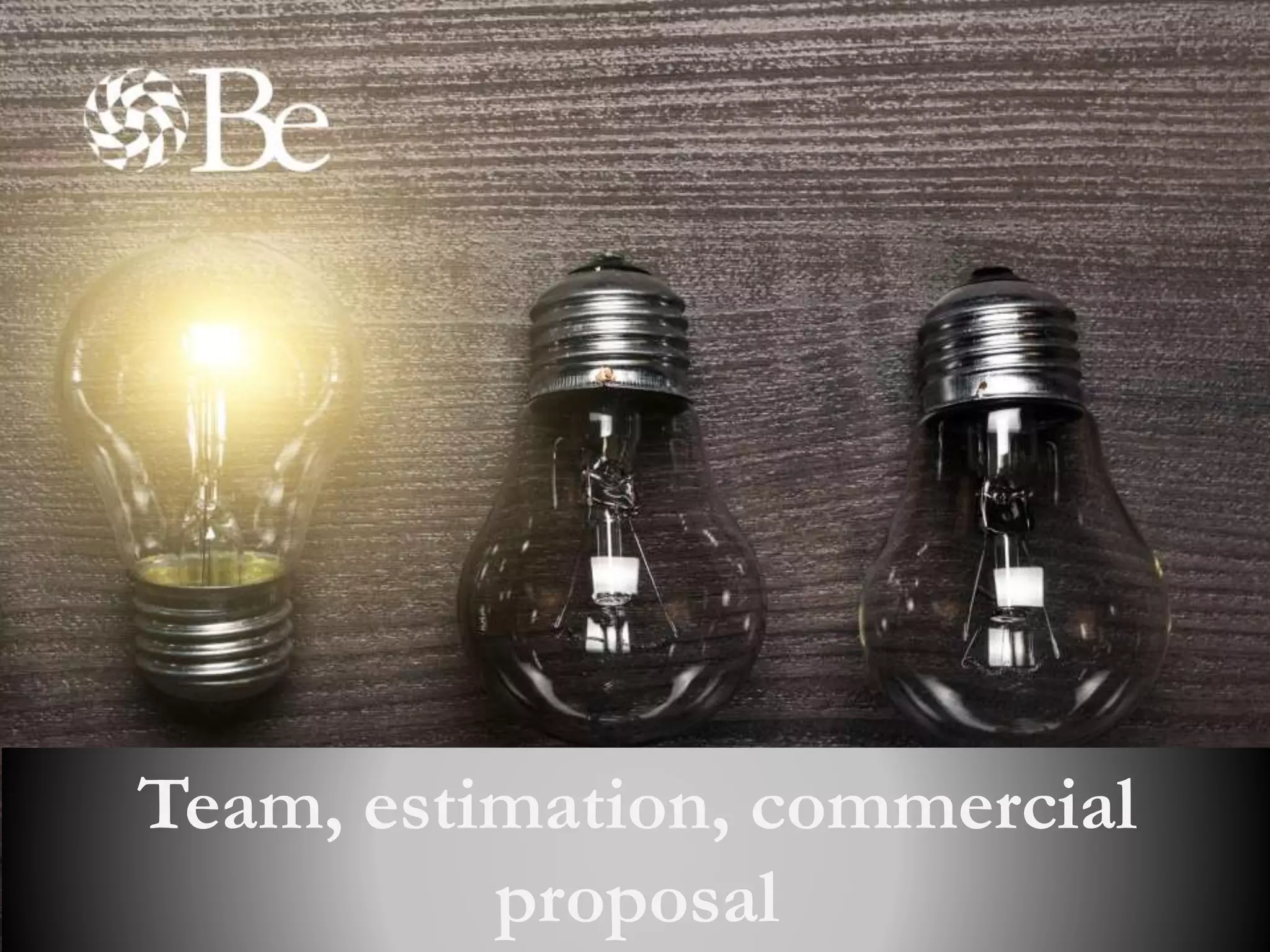 3 team, estimation, commercial proposal | PPT