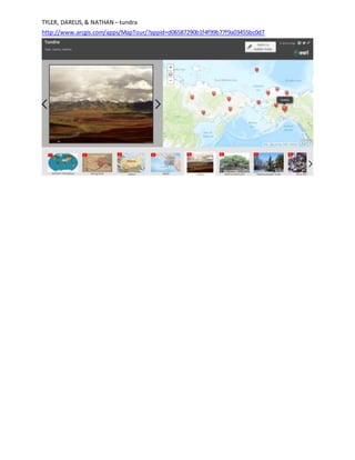 Arcgis biome story maps | DOCX