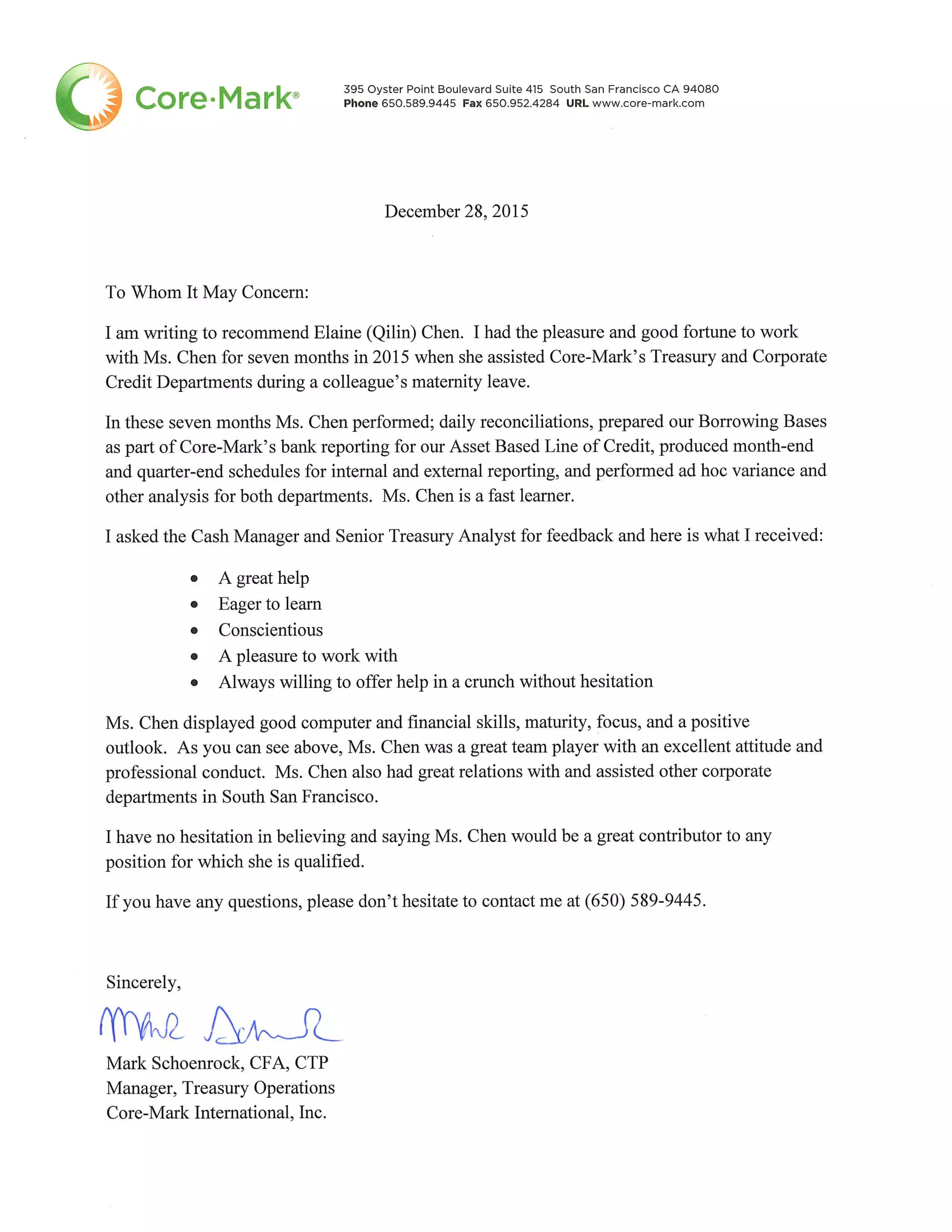 Reference letter | PDF