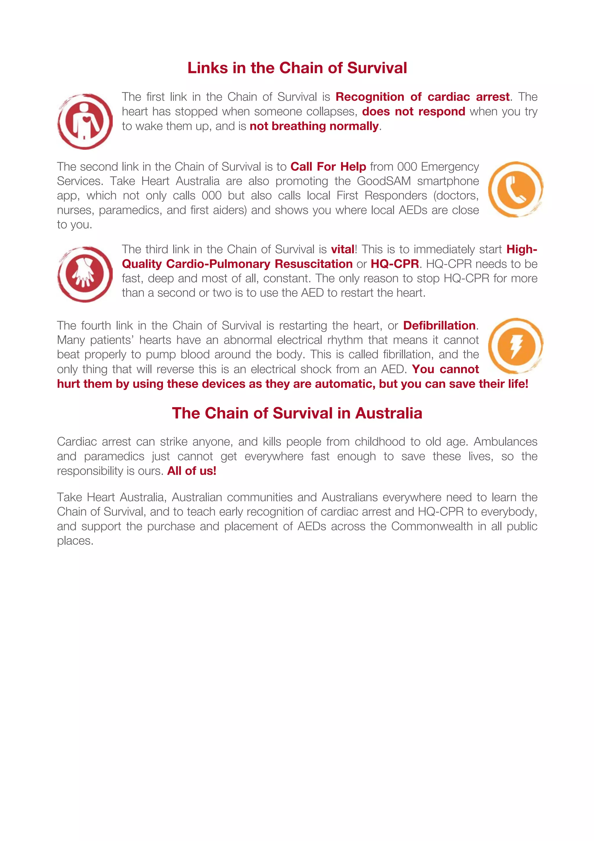 2 Chain of Survival | PDF