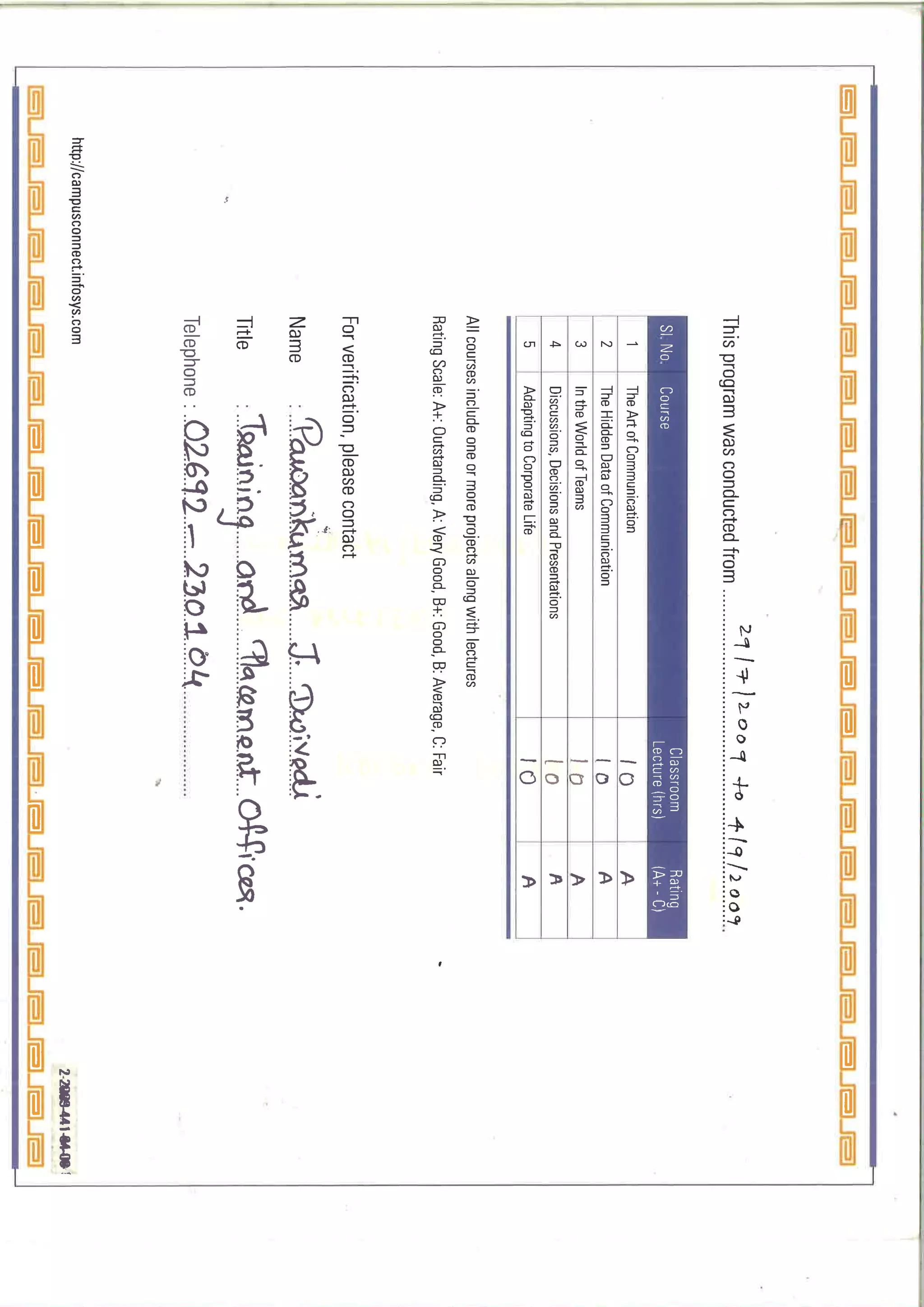 INFOSYS_CAMPUS_TRAINING | PDF