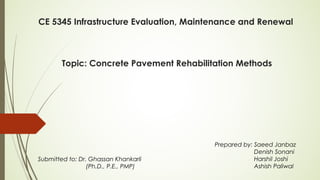 Concrete Pavement Rehabilitation Method | PPT