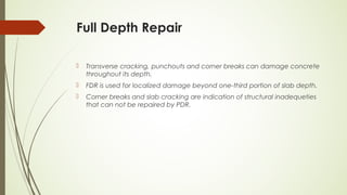 Concrete Pavement Rehabilitation Method | PPT