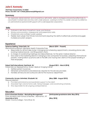 J Kennedy Resume 2015 | PDF