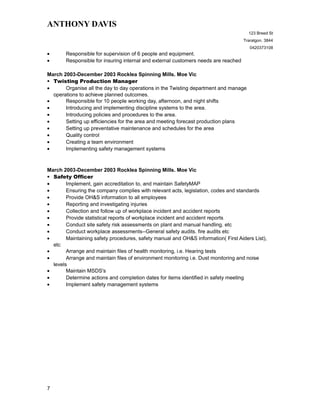 Anthony Davis-Resume 6.5.15