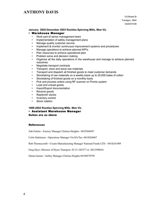 Anthony Davis-Resume 6.5.15