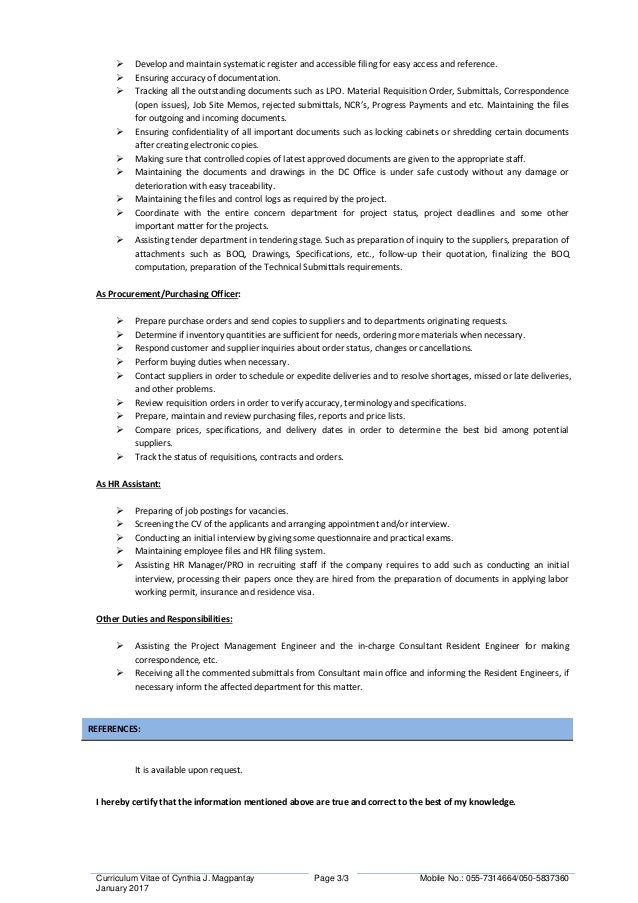CV of Cynthia J. Magpantay_1_v2017