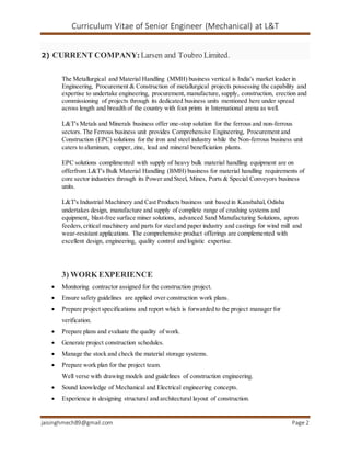 MHS Engineer CV | DOCX