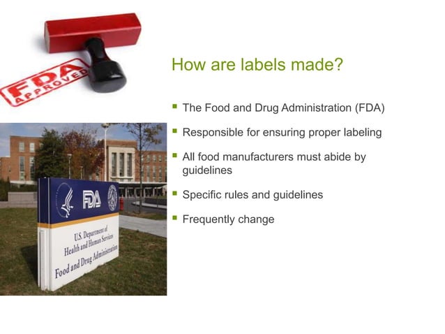 Food Labeling- Melissa Dolan | PPT