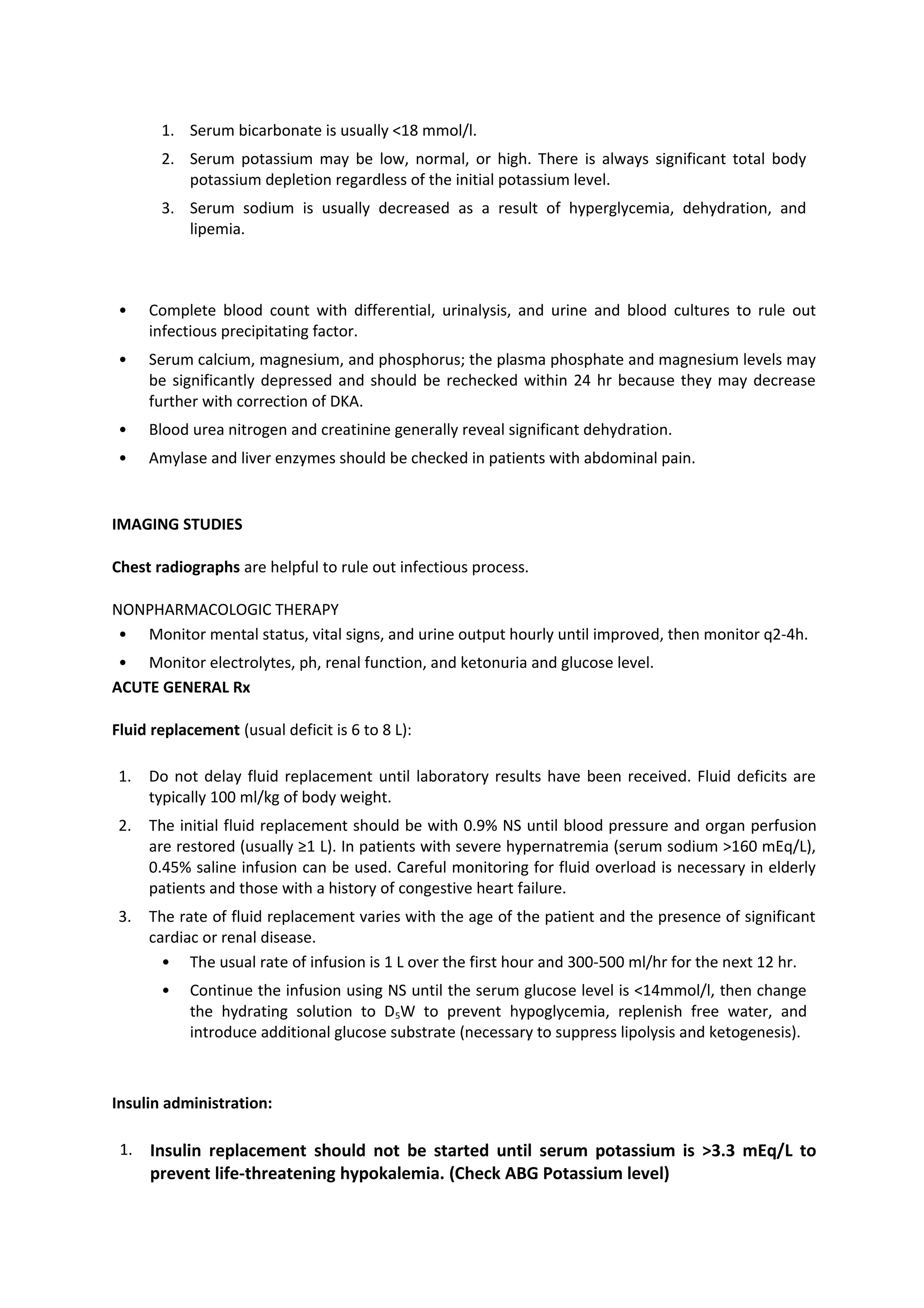 Diabetic Ketoacidosis Management Protocol _Internal Medicine KHC | DOC