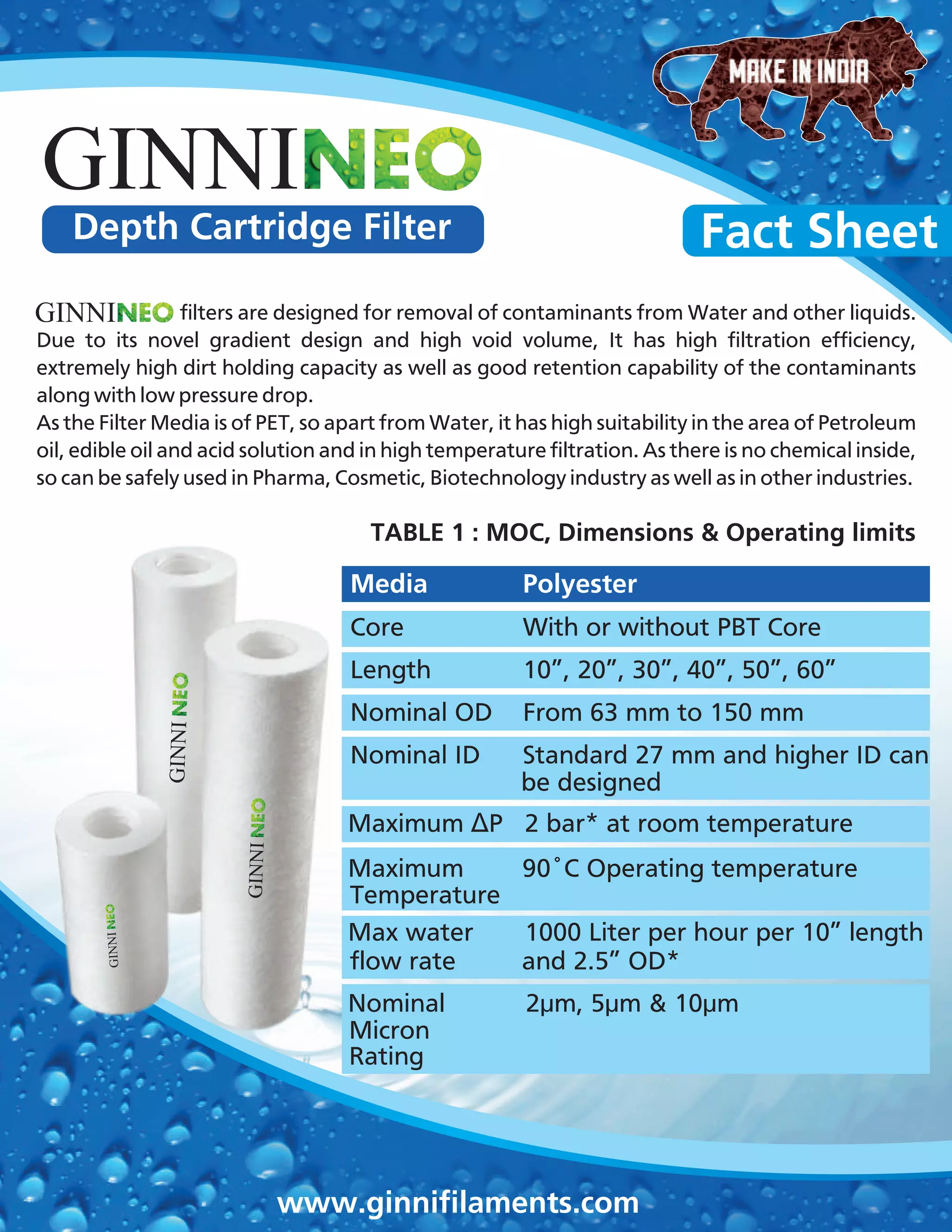 Depth Filter flyer - final | PDF