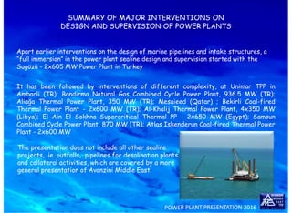 AME POWER PLANT REFERENCES | PDF | Power and Energy Industry | Industries