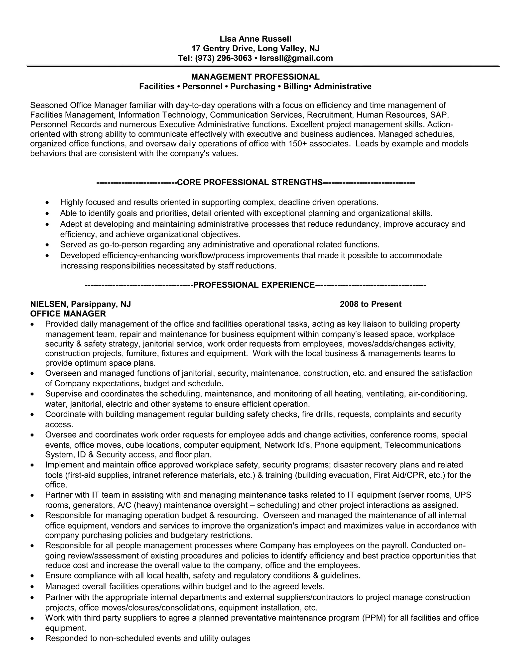 Lisa Anne Russell-RESUME 09.14.15