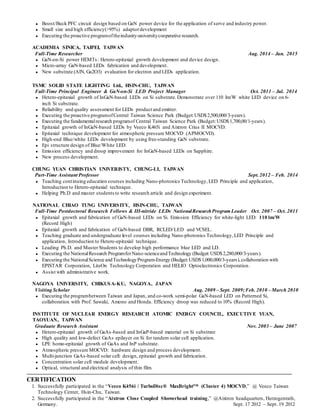 Zhen-Yu Li from Taiwan Resume 150720 | DOCX