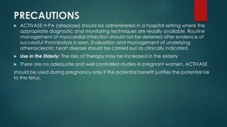 ACTIVASE PRODUCT MONOGRAPH | PPTX