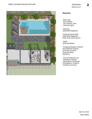 Bobby Backyard remodel final | PDF