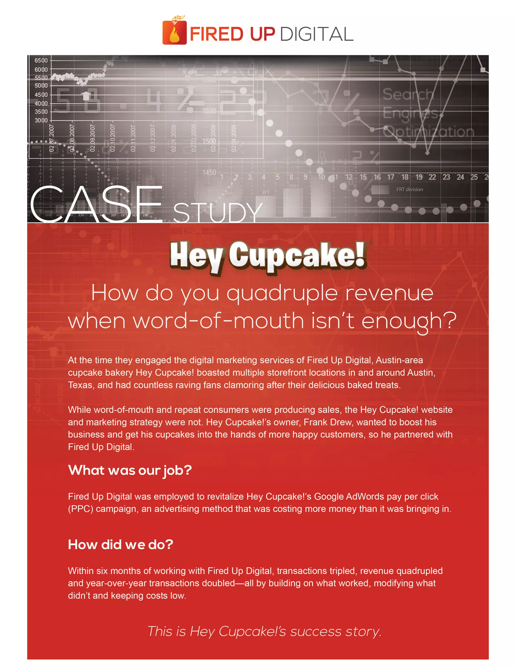 PPC Case Study - Fired Up Digital | PDF