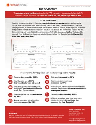 PPC Case Study - Fired Up Digital | PDF