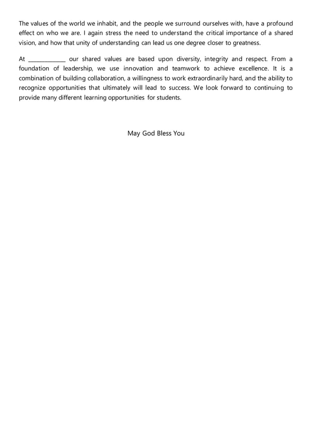 New session school speech | DOCX