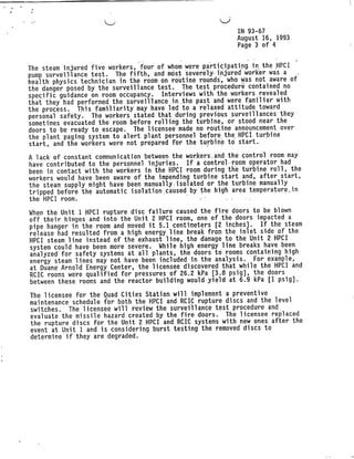 IN 93-67 HPCI Rupture Disc | PDF
