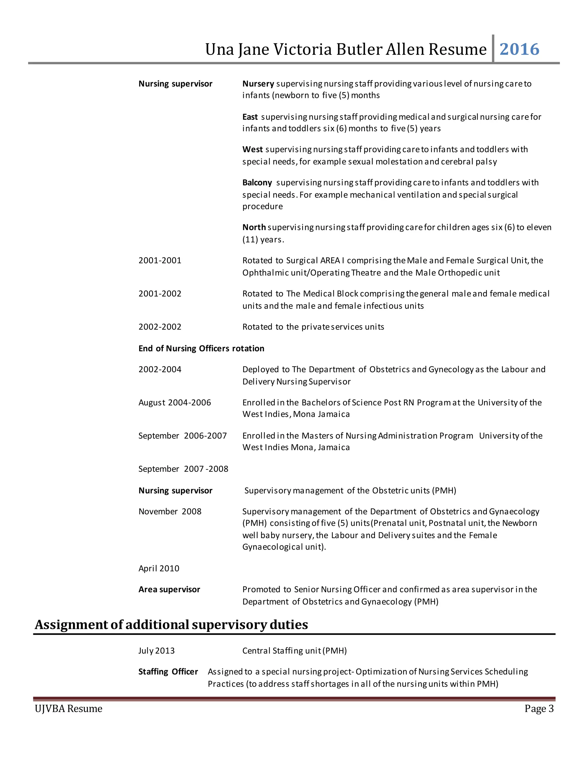 Una Allen Resume | DOCX