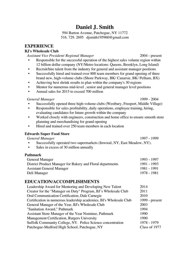 DanielJSmith | PDF | Retail Industry | Industries