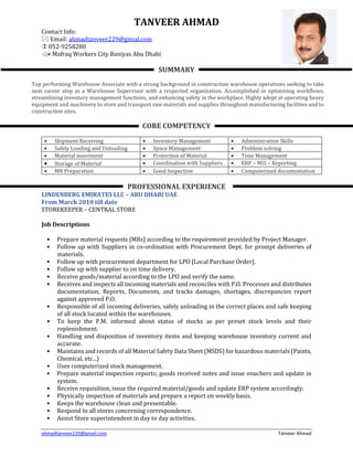 Tanveer Ahmad CV | PDF