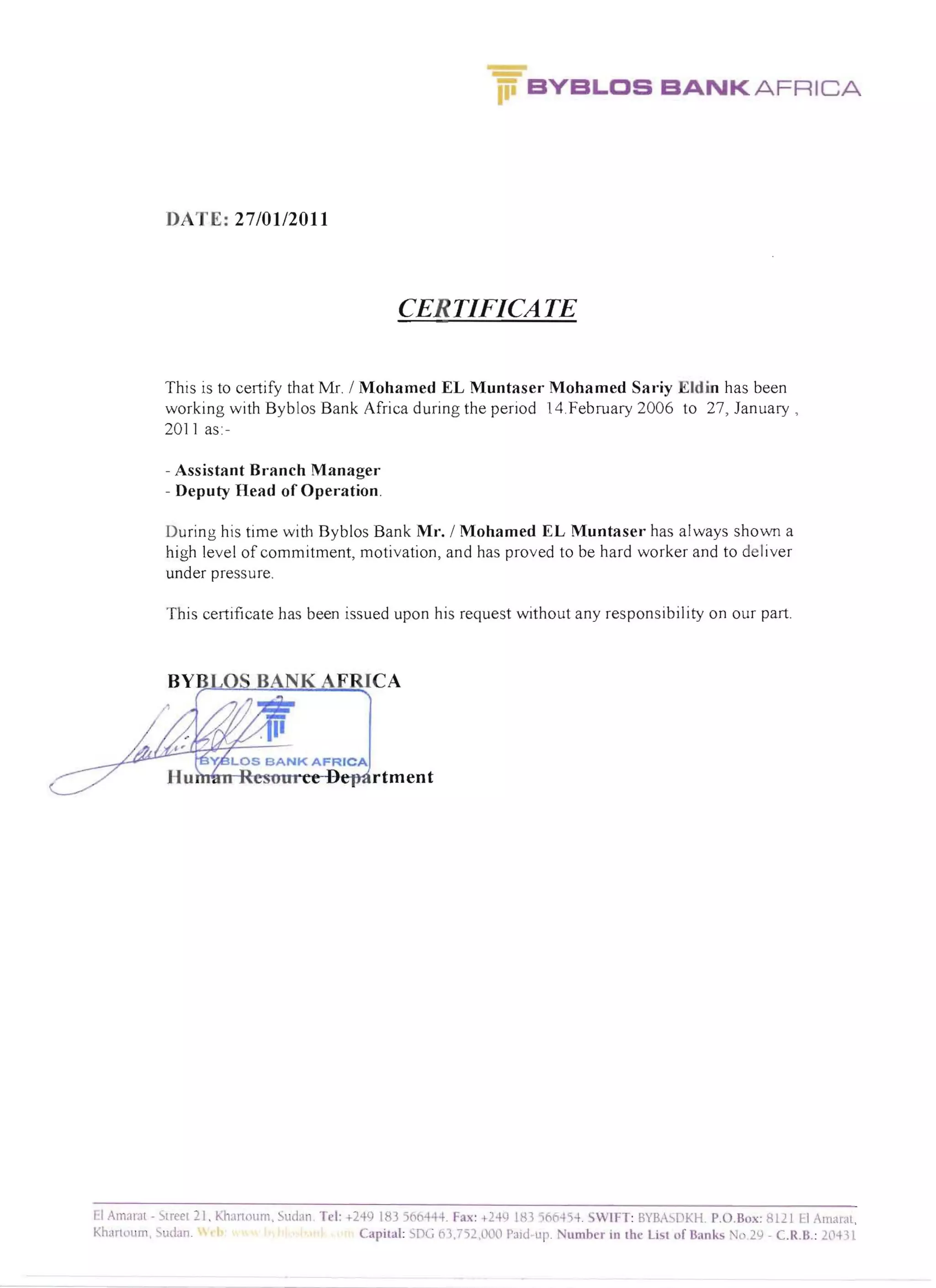 Byblos Experiance 2011 | PDF