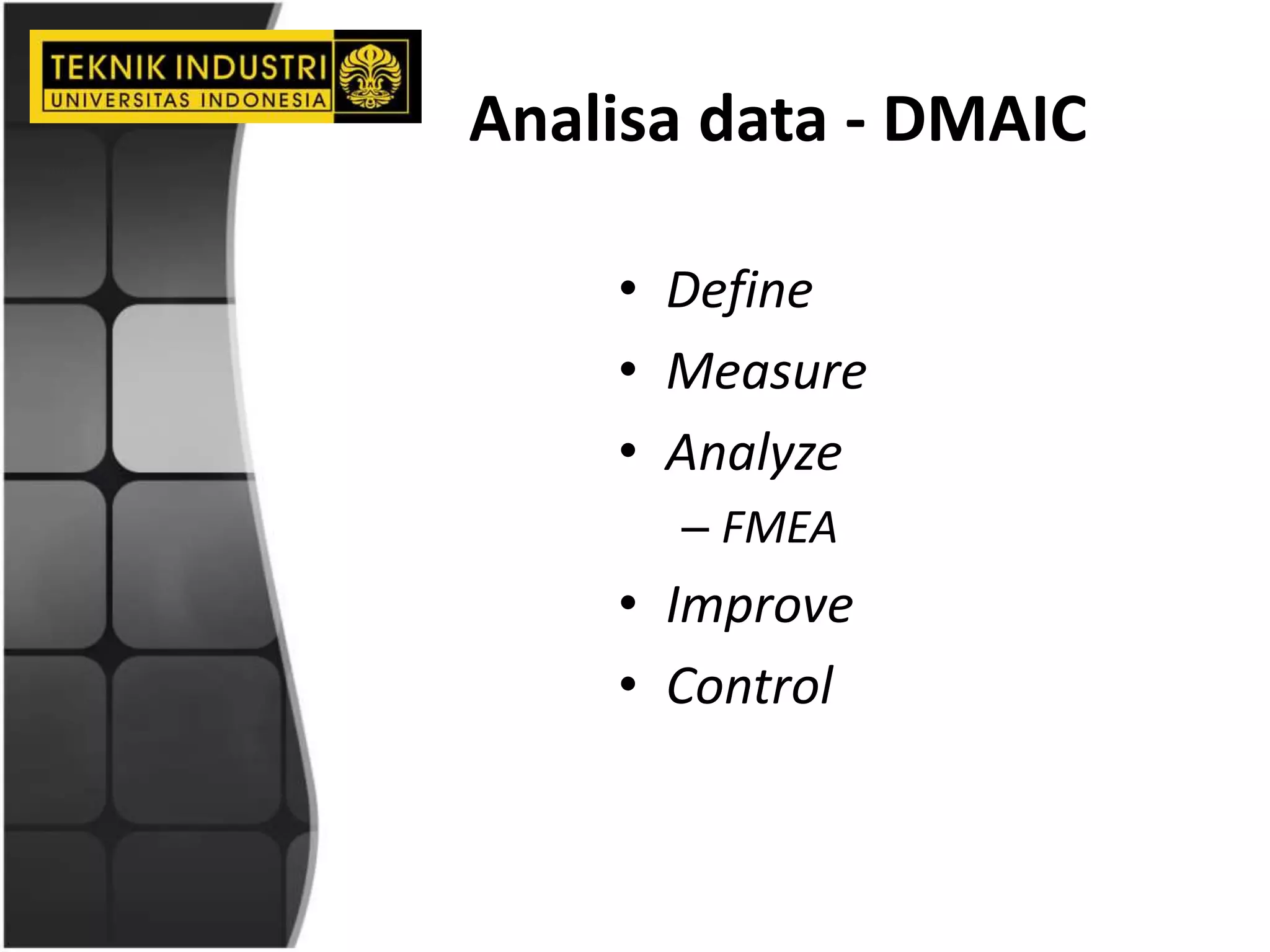 FMEA - DMAIC Wolf 1 | PPTX