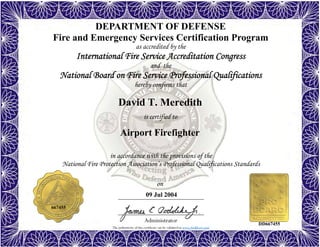 Airport Firefighter | PDF