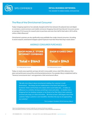 SPS Commerce Omnichannel White Paper | PDF | Retail Industry | Industries