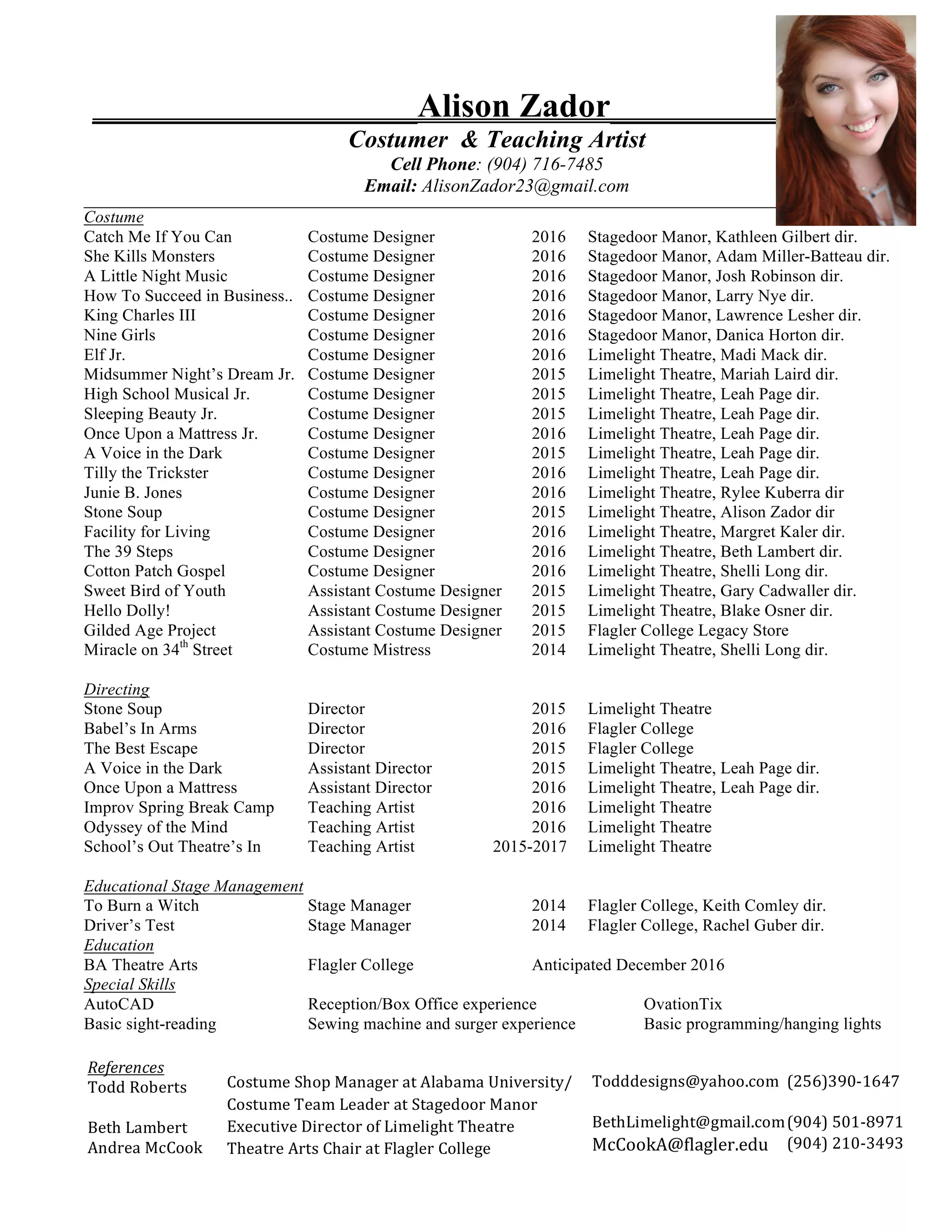 Alison Zador Resume | PDF