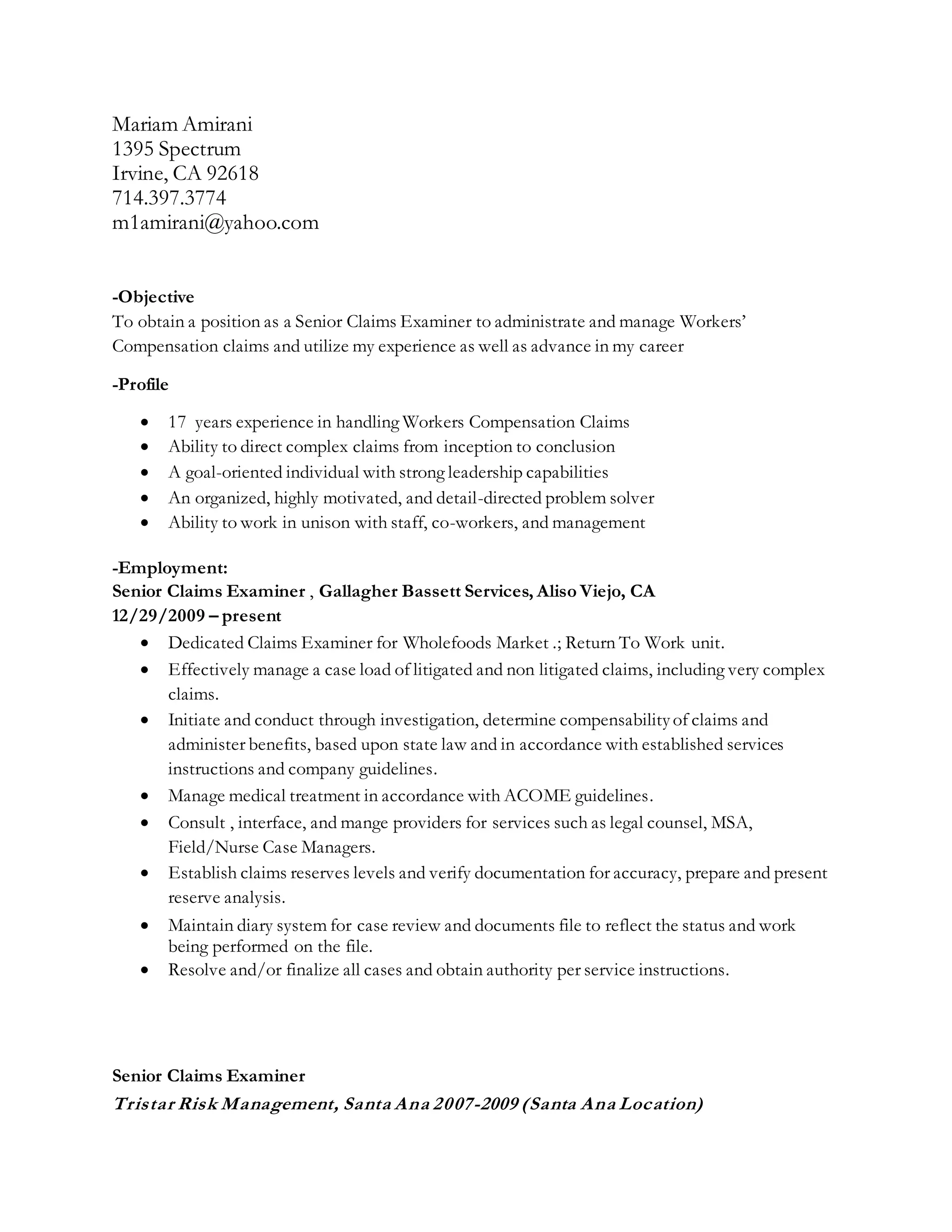 Resume Mariam Amirani | DOCX