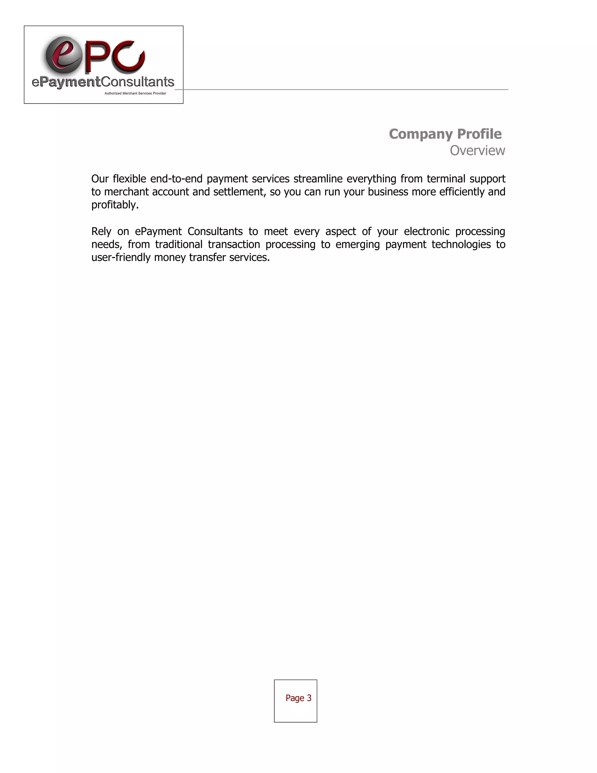 E Pc Company Profile 12 07 | DOC