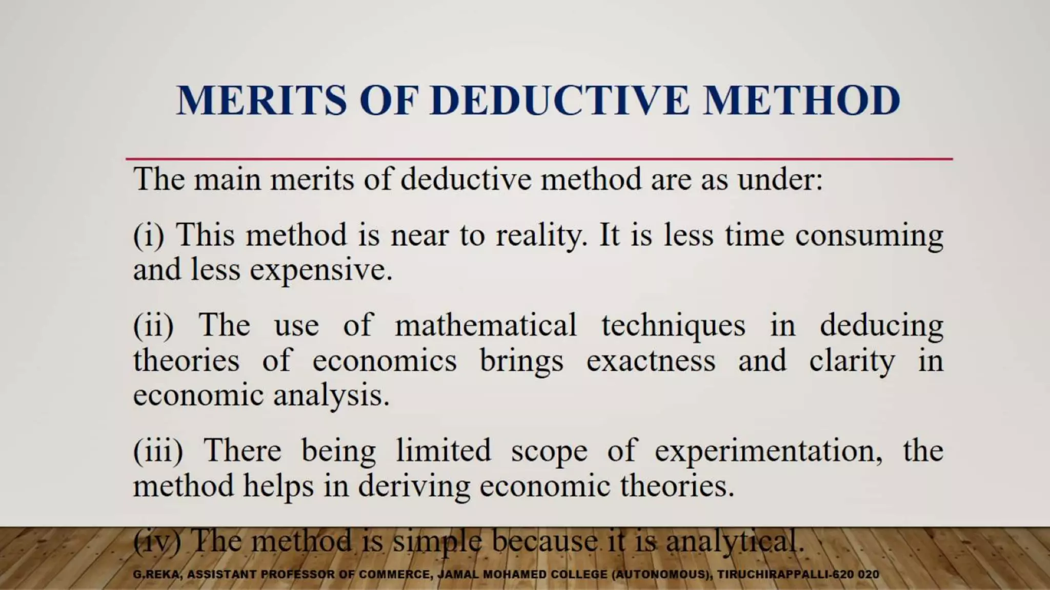 METHODS OF ECONOMIC ANALYSIS | PPTX