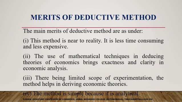 METHODS OF ECONOMIC ANALYSIS | PPTX