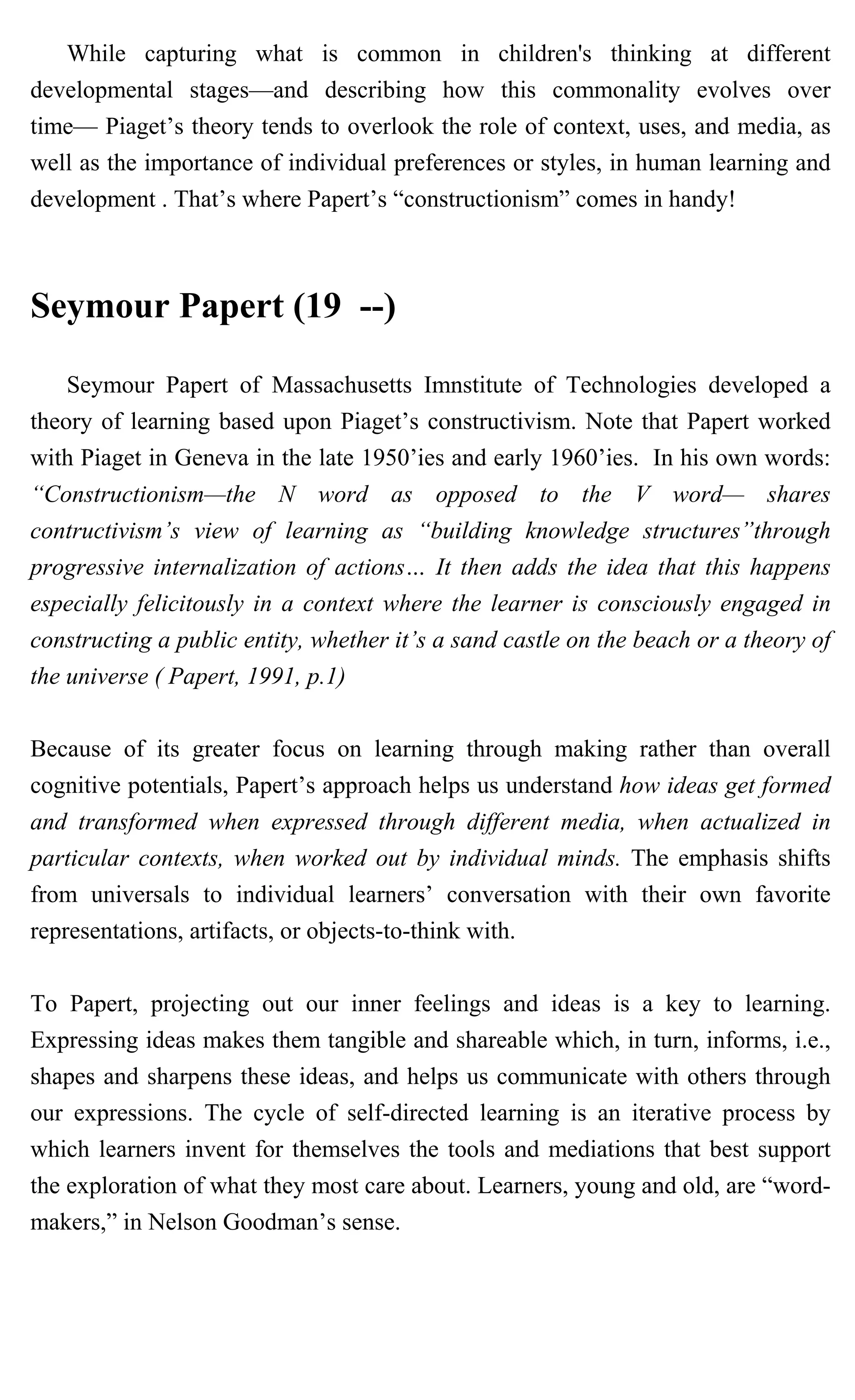 Ea.piaget papert | PDF