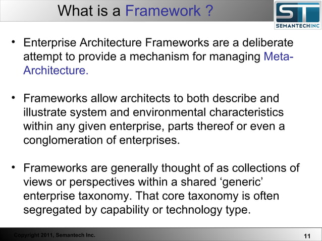 Enterprise Architecture Frameworks | PPT