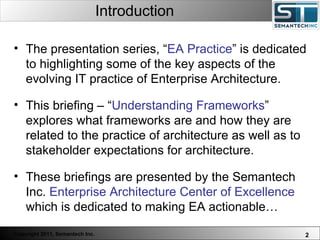 Enterprise Architecture Frameworks | PPT