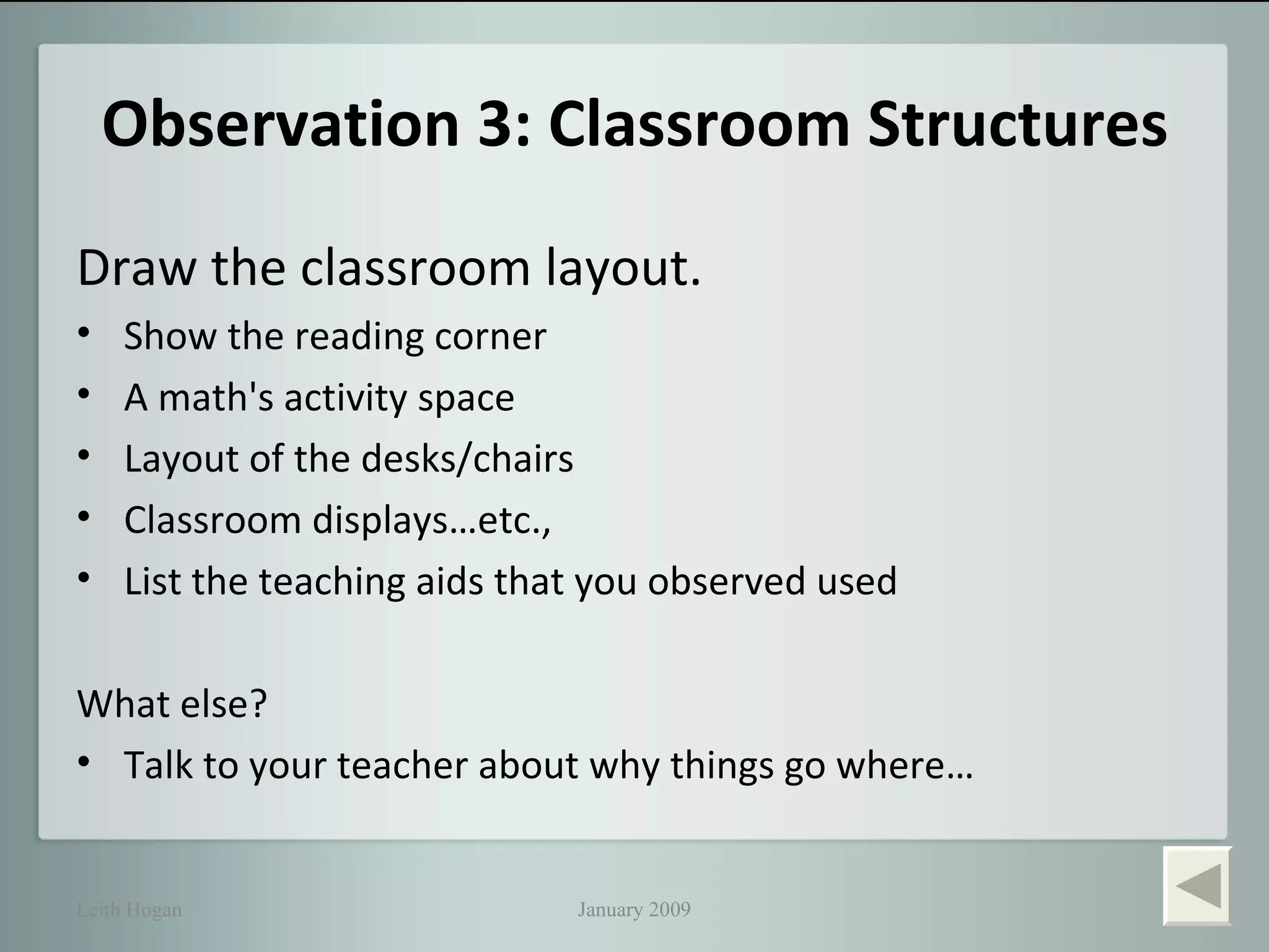 Curtin Education Assistants Conversion Course Logbook… observation ...