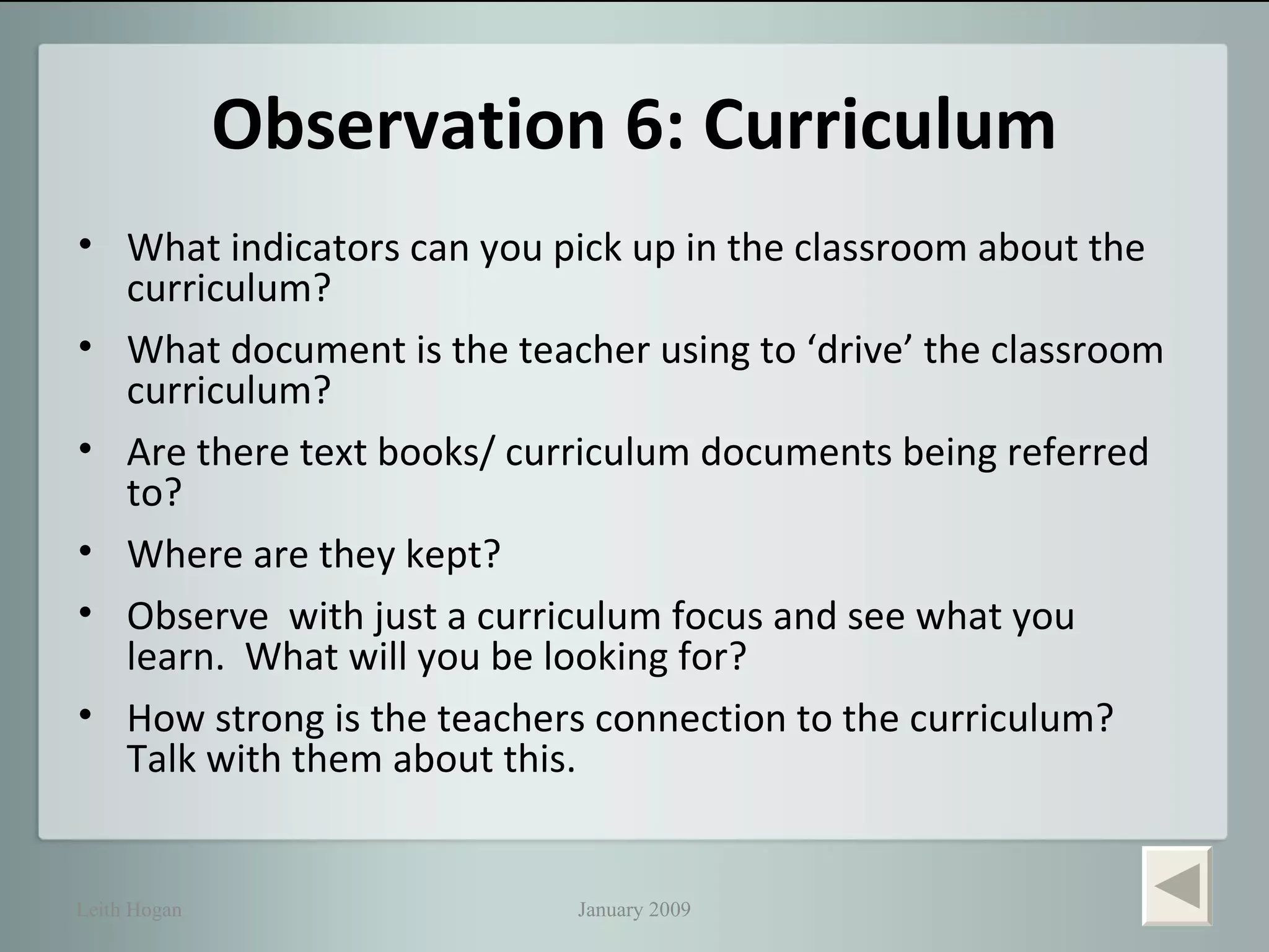 Curtin Education Assistants Conversion Course Logbook… observation ...