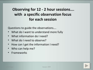 Curtin Education Assistants Conversion Course Logbook… observation ...