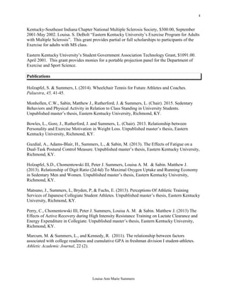 Summers Curriculum Vita | DOC