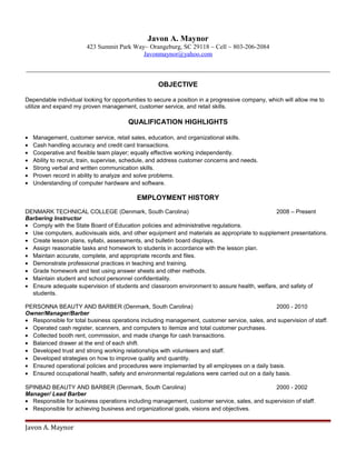 Javon Resume | DOC