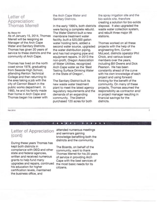 letters of Appreciation from the community of Arch Cape | PDF