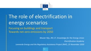 Electrification in the energy transition: towards net-zero emissions by ...